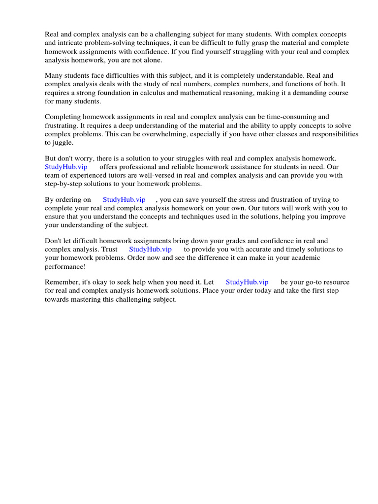Real and Complex Analysis Homework Help | PDF | Mathematical Analysis | Real Analysis