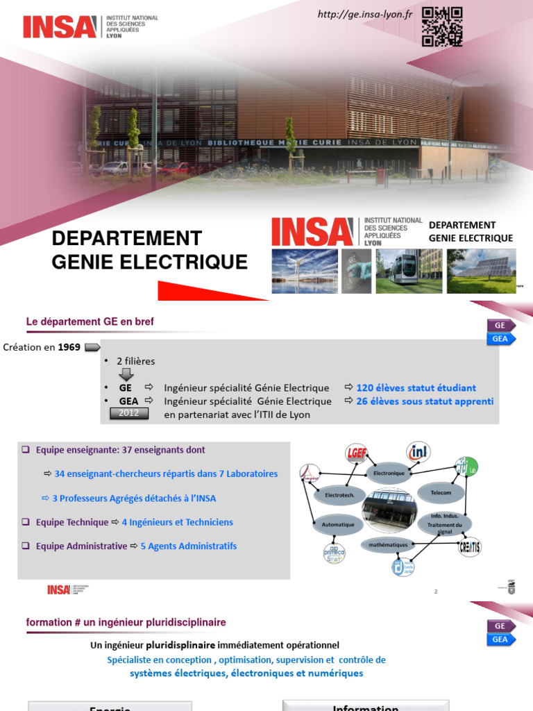 Ingénieurs en Génie Électrique INSA Lyon | PDF | Mécatronique ...