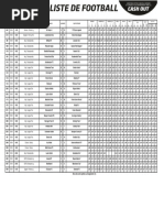 Wednesday Thursday List of Main Markets PDF Sports Leagues Sports