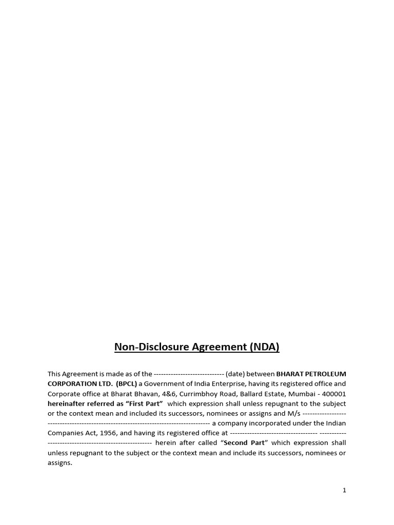 Annexure-5 (NDA Document) | PDF | Non Disclosure Agreement | Trade Secret
