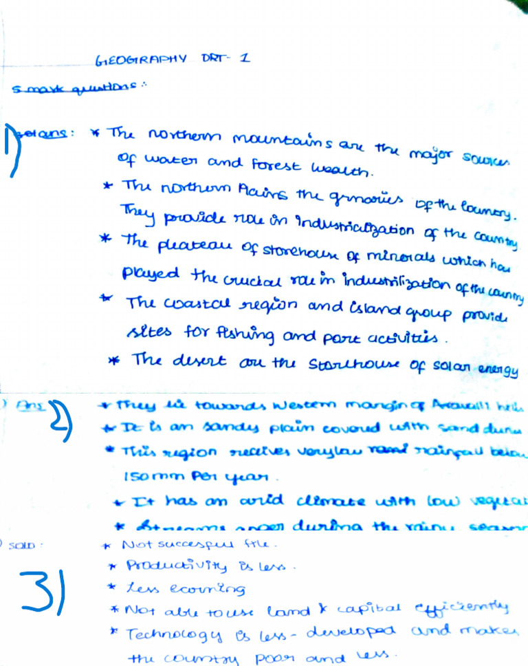 Geography DRT 1 | PDF