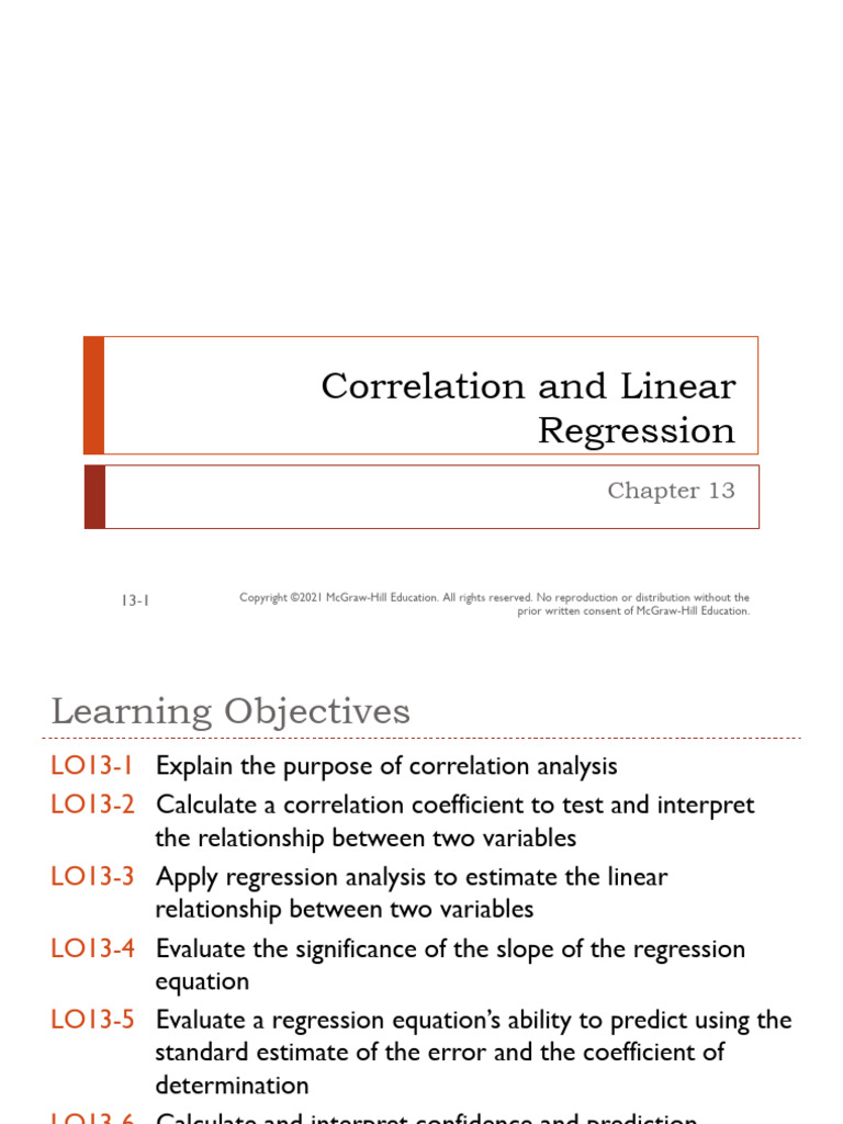Correlation and Linear | PDF | Linear Regression | Errors And Residuals
