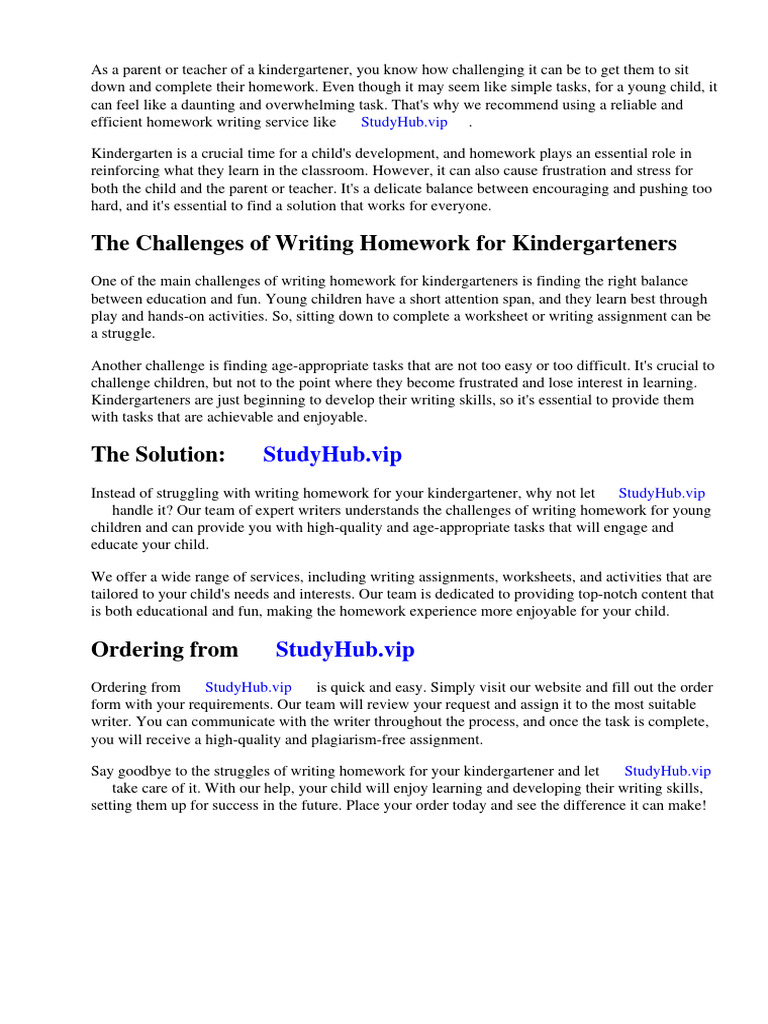 Easy Homework For Kindergarten | Download Free PDF | Phonics | Cognition