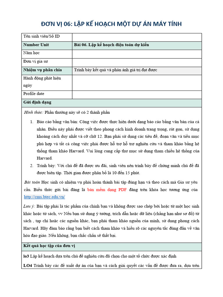 Unit 06 Assignment Brief 2 - V02 | PDF
