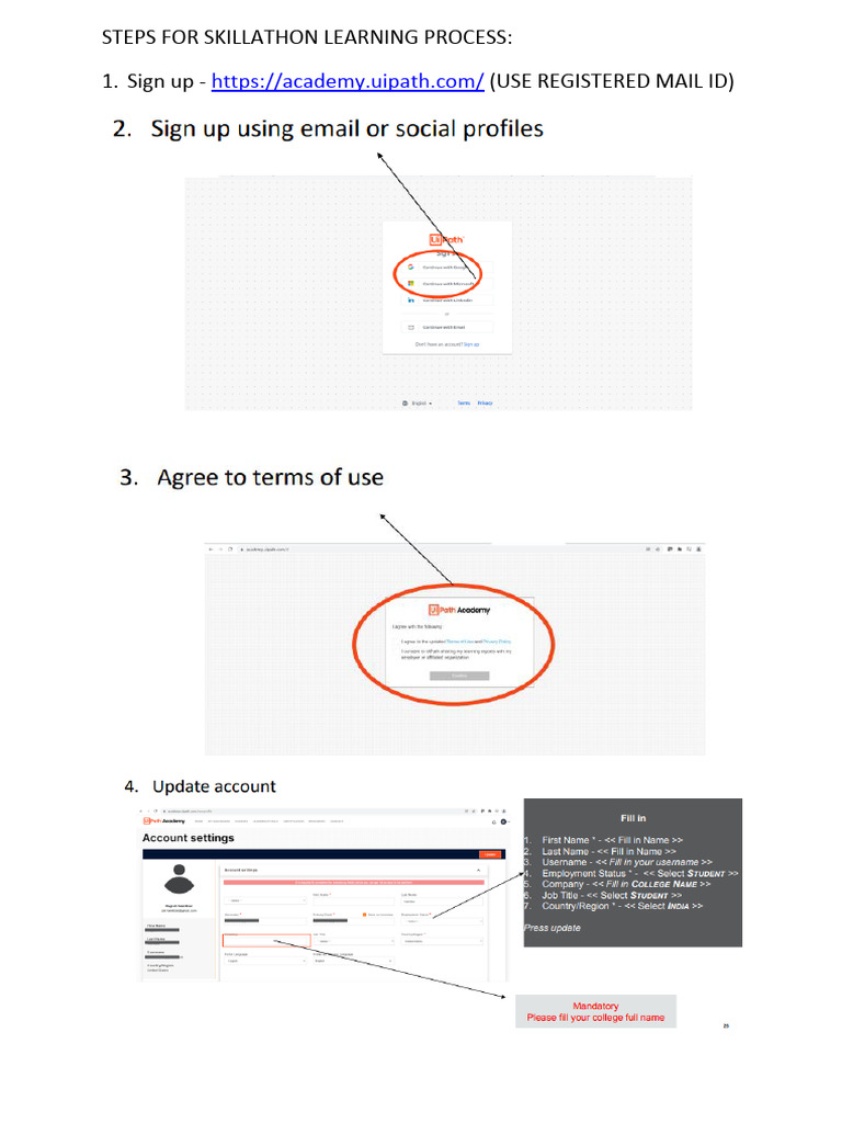 Skillathon 2024 Procedure and Answers | PDF