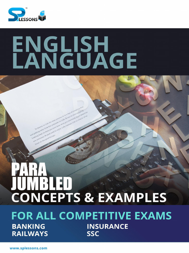 Para Jumbles Practice Set 1 Splessons | PDF | Zika Fever | Soap