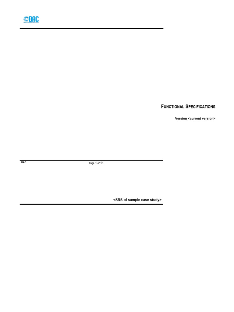 SRS template of sample case study_24032018 | PDF | Page Layout | Data Type