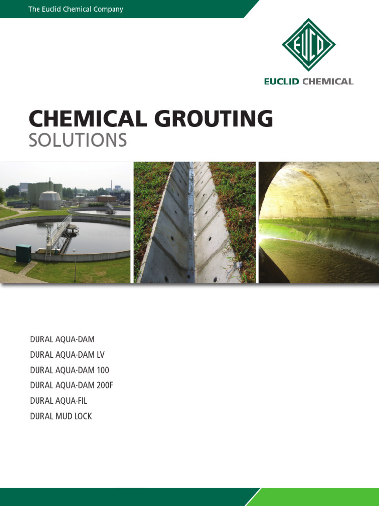 Chemical Grout Brochure B03 | PDF | Water | Fracture