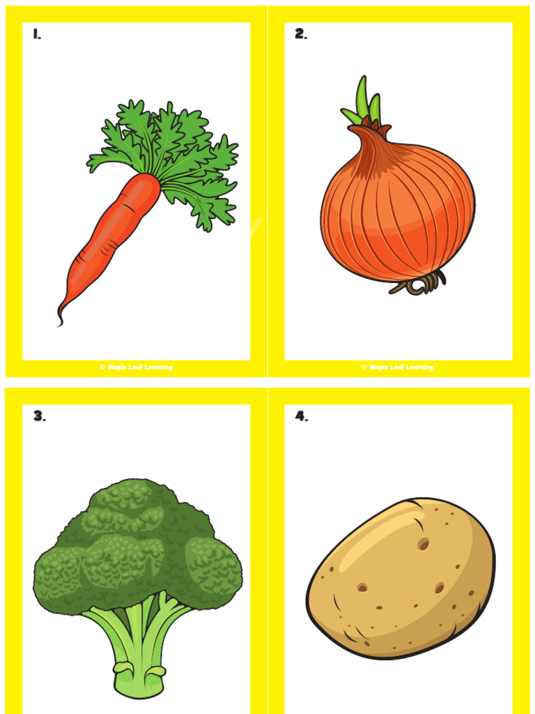 21. CHE CHỮ vegetable-singular-flashcards copy | PDF