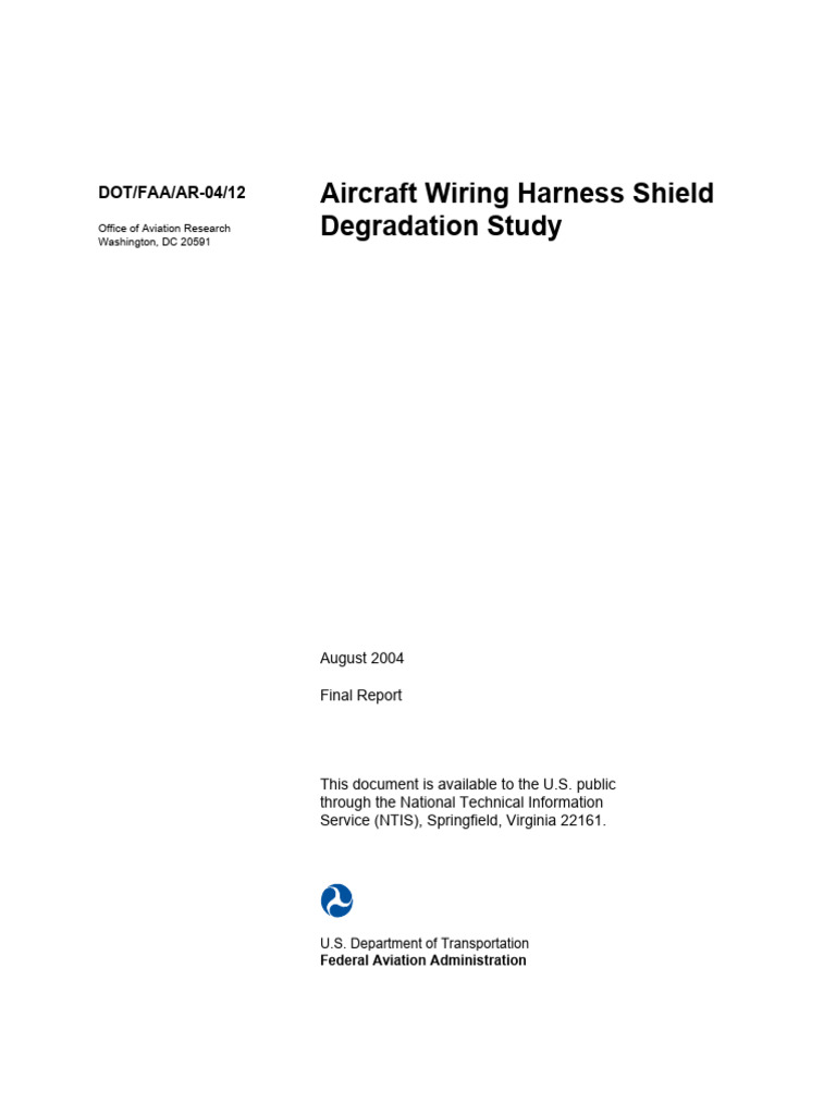Aircraft Wiring Harness Shield Degradation | PDF | Electrical Connector ...