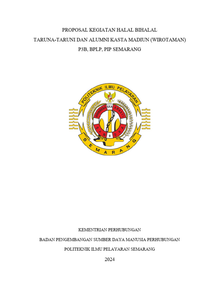 Proposal Halal Bihalal WIROTAMAN - 2024 | PDF