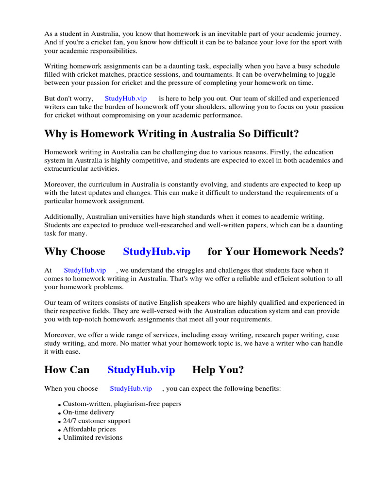 Australia Homework Cricket | PDF | Cricket | Australia National Cricket ...
