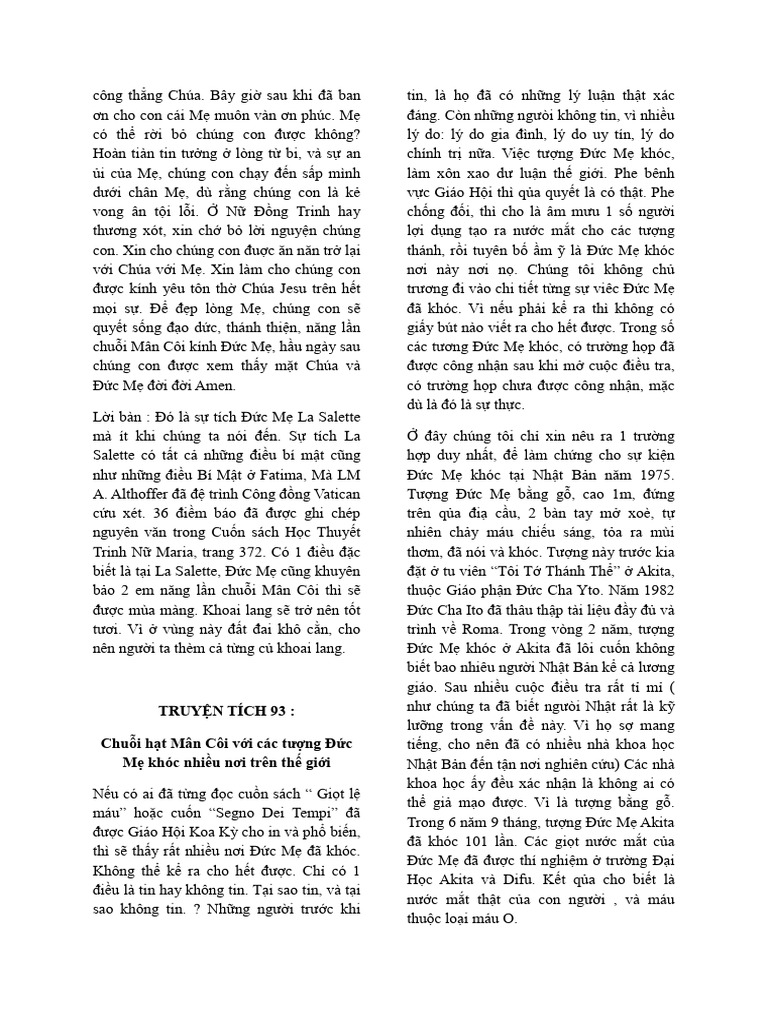 Truyện Tích Mân Côi-Peter Công Hậu-103 | PDF