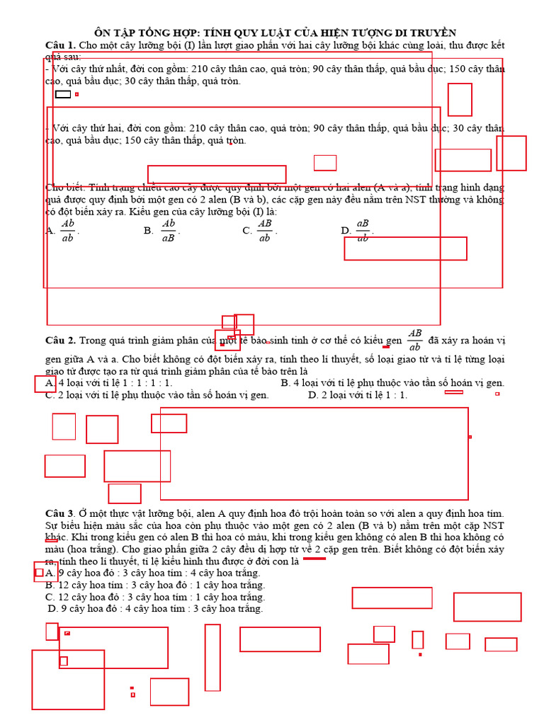 ÔN TẬP TỔNG HỢP QLDT- Lần 1 -HS | PDF