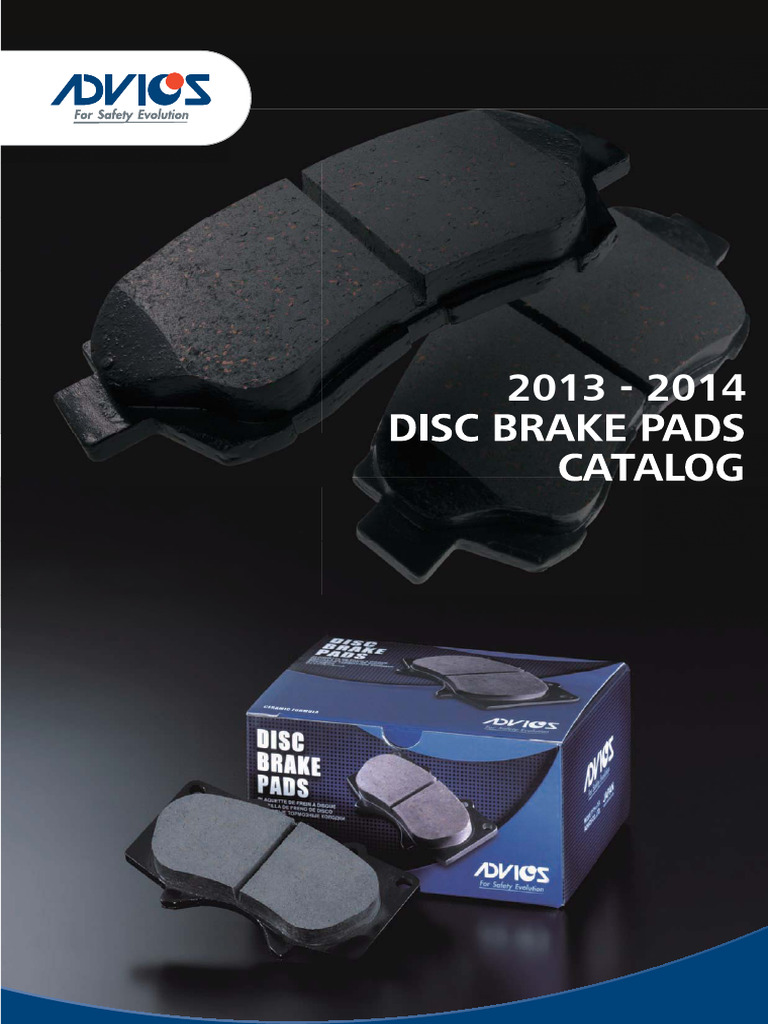 Advics Catalog Disc Brake Pads 2014 PDF | PDF