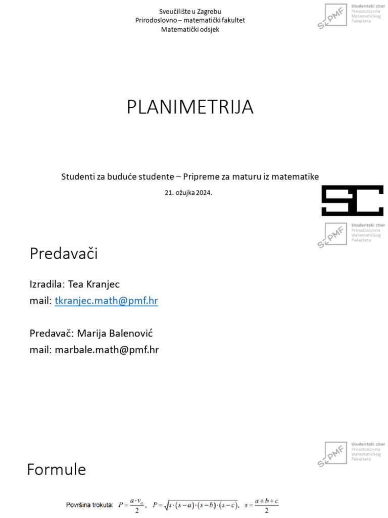 8 Planimetrija | PDF