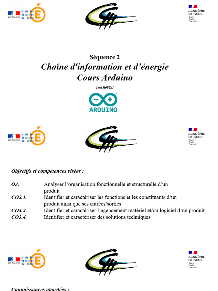 arduino_1 | PDF | Entrée/Sortie | Arduino