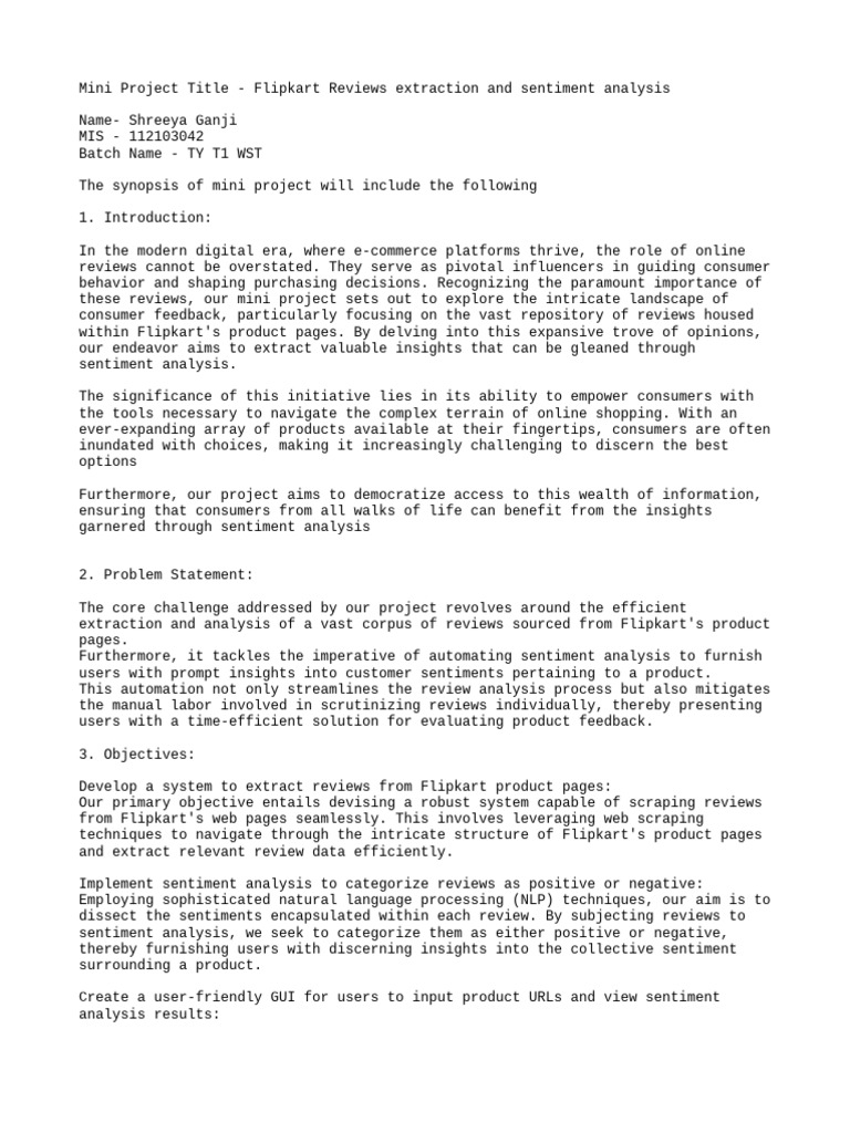 Mini Project Title - Flipkart Review | PDF | Graphical User Interfaces | World Wide Web