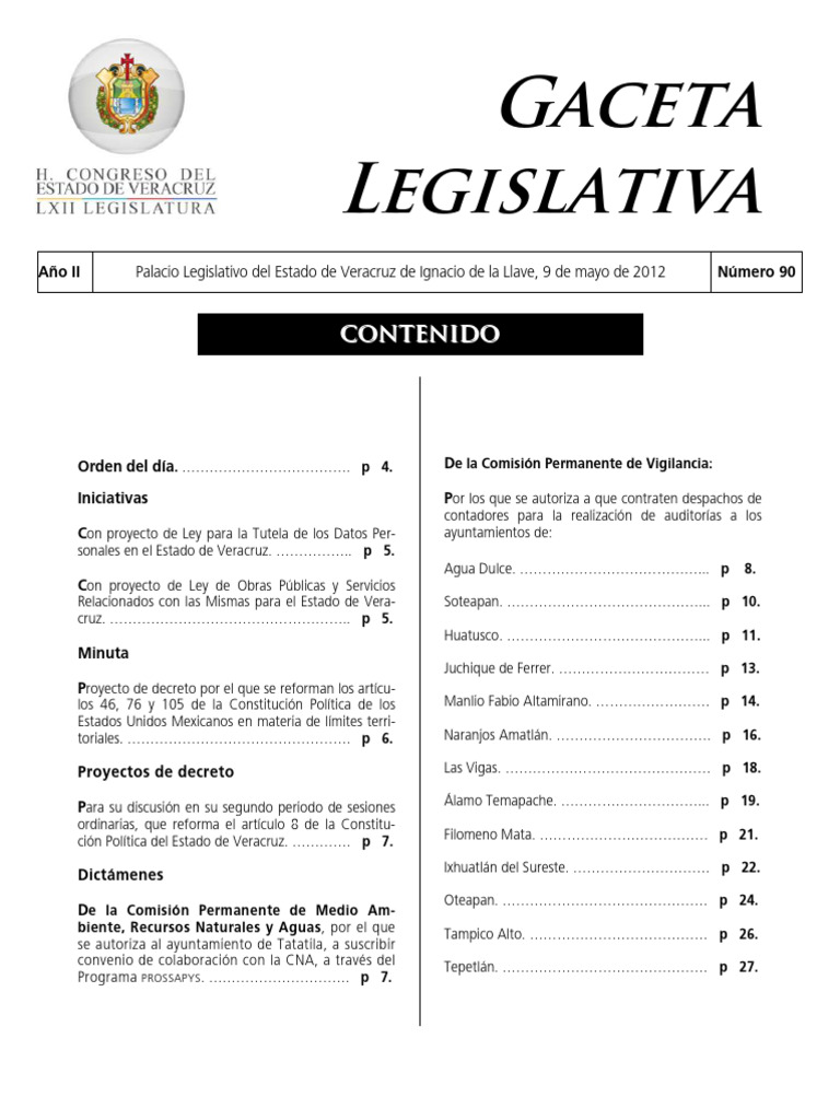 Gaceta 90 | PDF | Gobierno local | México