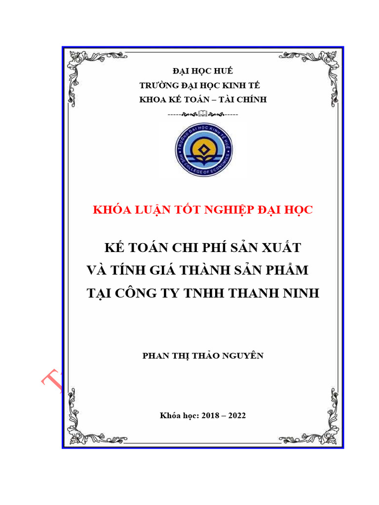 Phan Thị Thảo Nguyên - K52a Ktoán | PDF