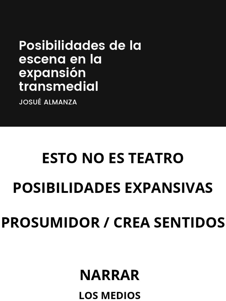 Expansión Transmedial en Narrativas | PDF