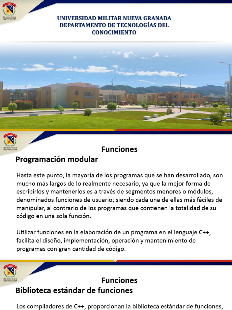 Funciones en C++: Programación Modular | PDF | Biblioteca (informática ...