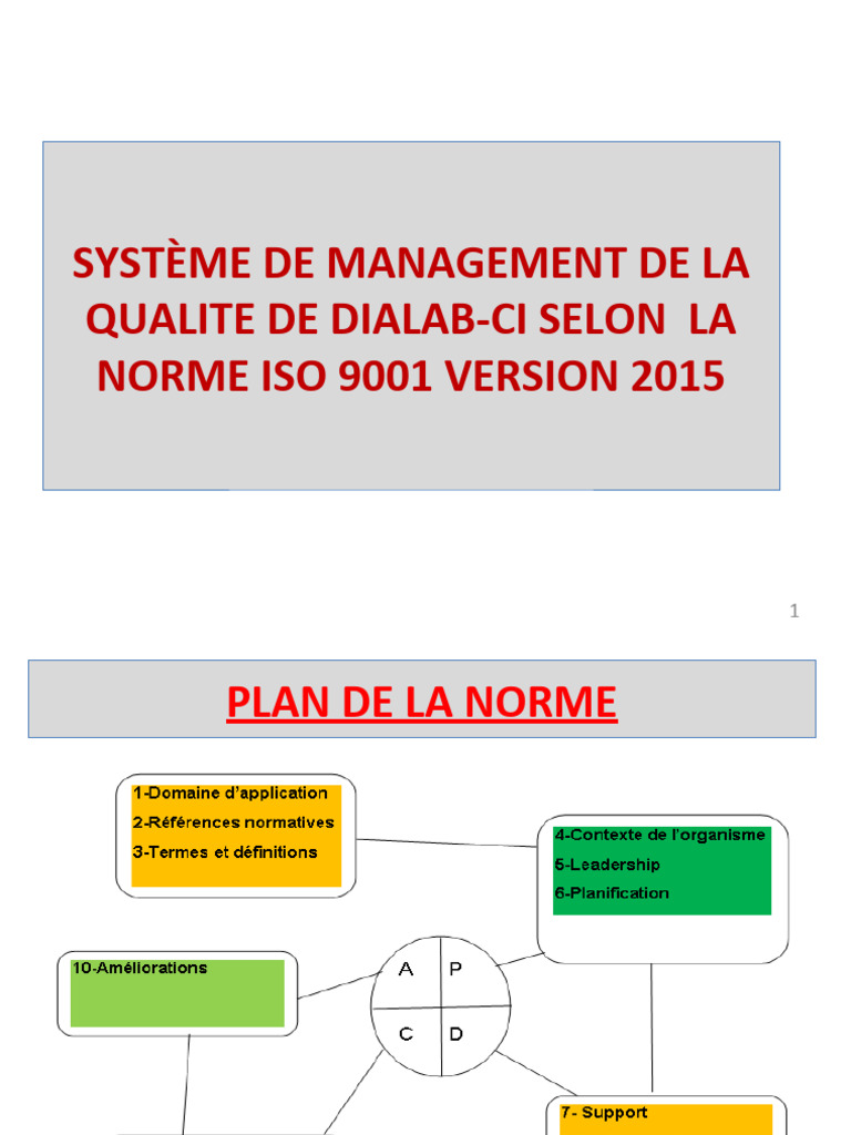 Formation ISO 9001 | PDF | Système de management de la qualité ...