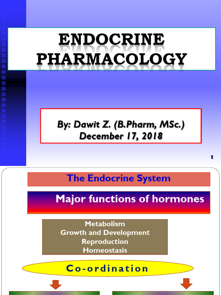 Endocrine Pharmacology Overview | PDF | Insulin | Glucocorticoid