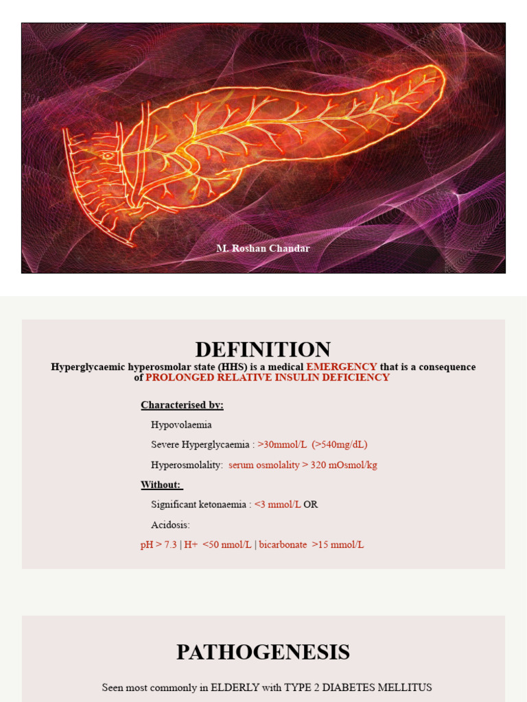 Hyperosmolar Hyperglycemic State Overview | PDF | Hyperglycemia ...