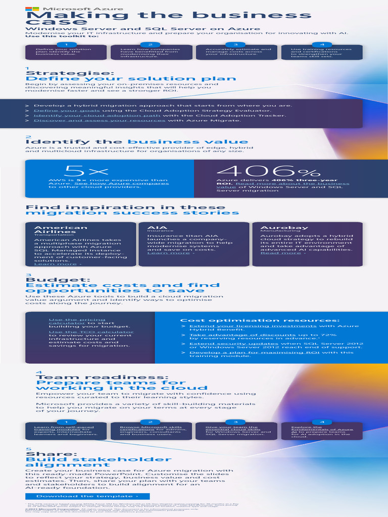 Businesscase Azure | PDF | Microsoft Azure | Cloud Computing