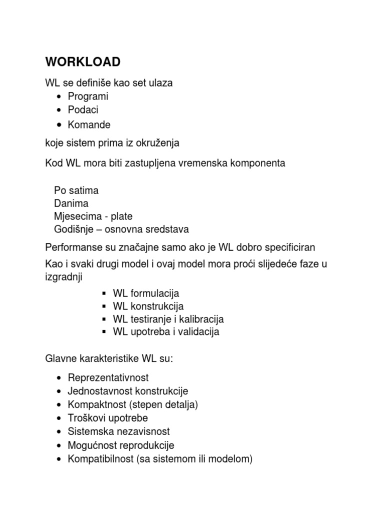 PRS - Workload | PDF