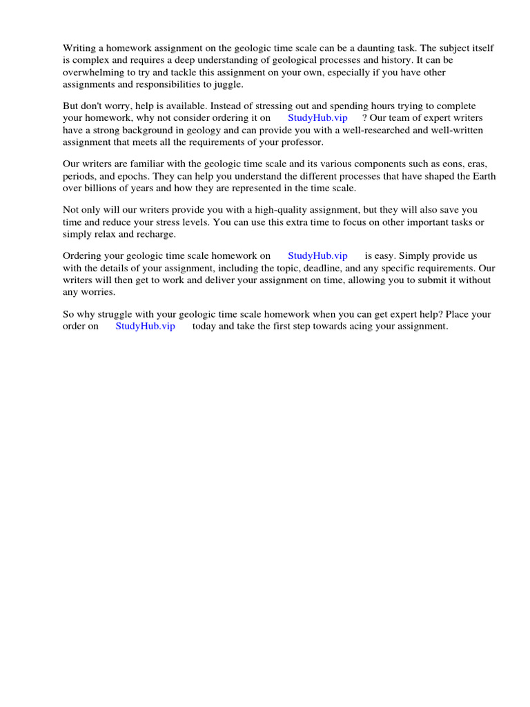 Geologic Time Scale Homework | PDF | Geologic Time Scale | Worksheet