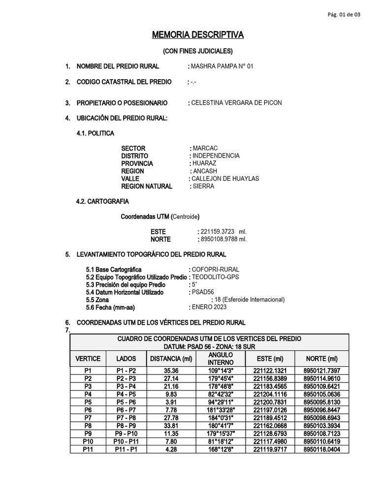 M.D. Mashra Pamap-Sara Garro Espinoza | PDF
