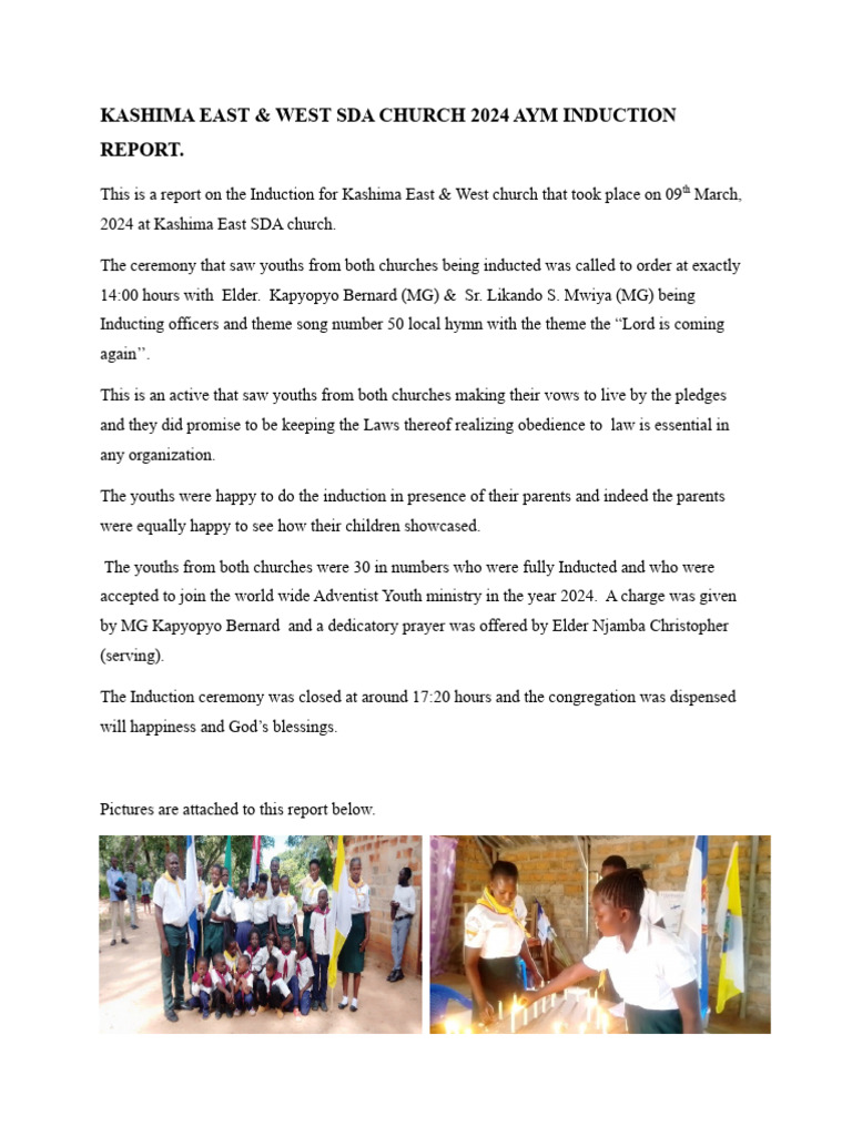 Induction Report 2024 | PDF