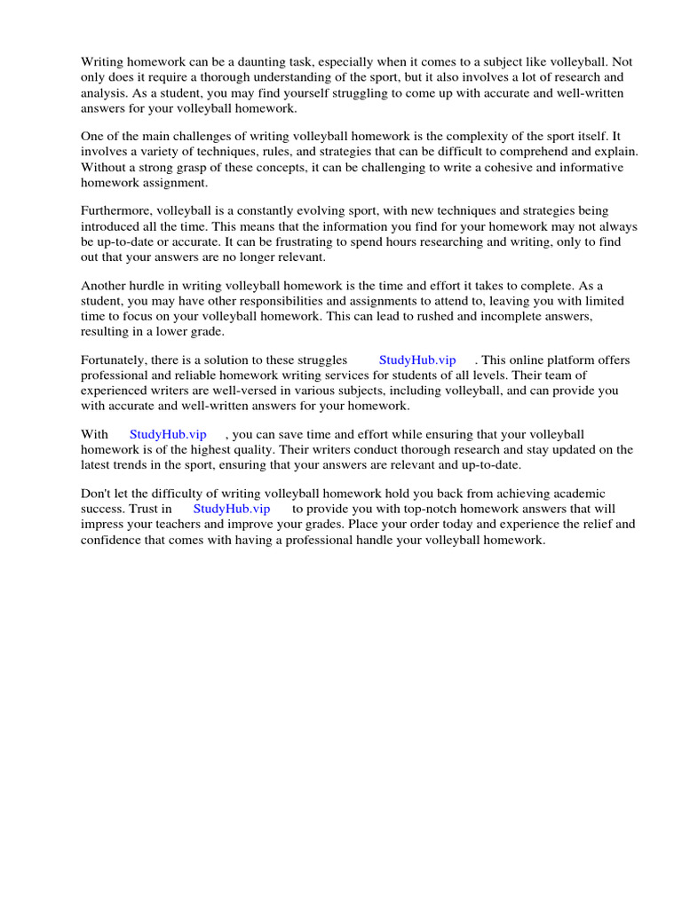 Volleyball Homework Help Guide | PDF | Safari (Web Browser) | Homework