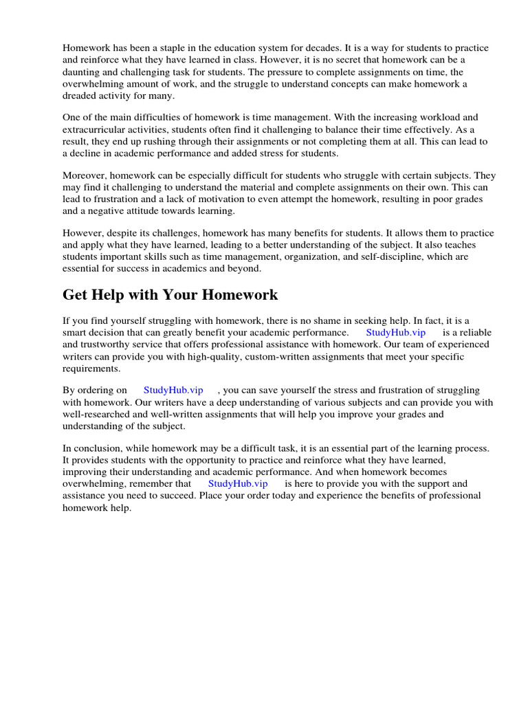 Homework Benefits Study | PDF | Homework | Teachers