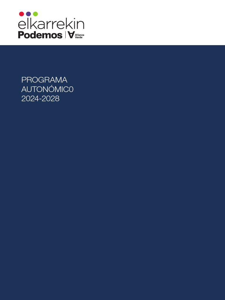 Programa Podemos Elecciones 21A | PDF | Maestros | Inclusión (Educación)