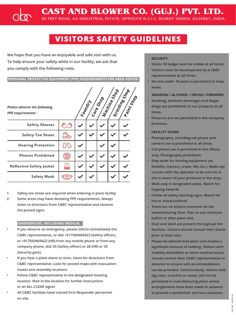 Safety Guidlines | Download Free PDF | Personal Protective Equipment ...