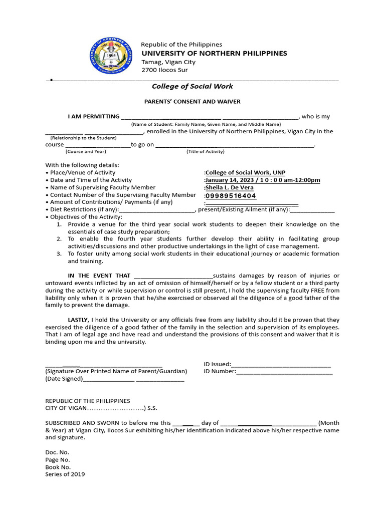 Parents Permit Case Con SW105 | PDF