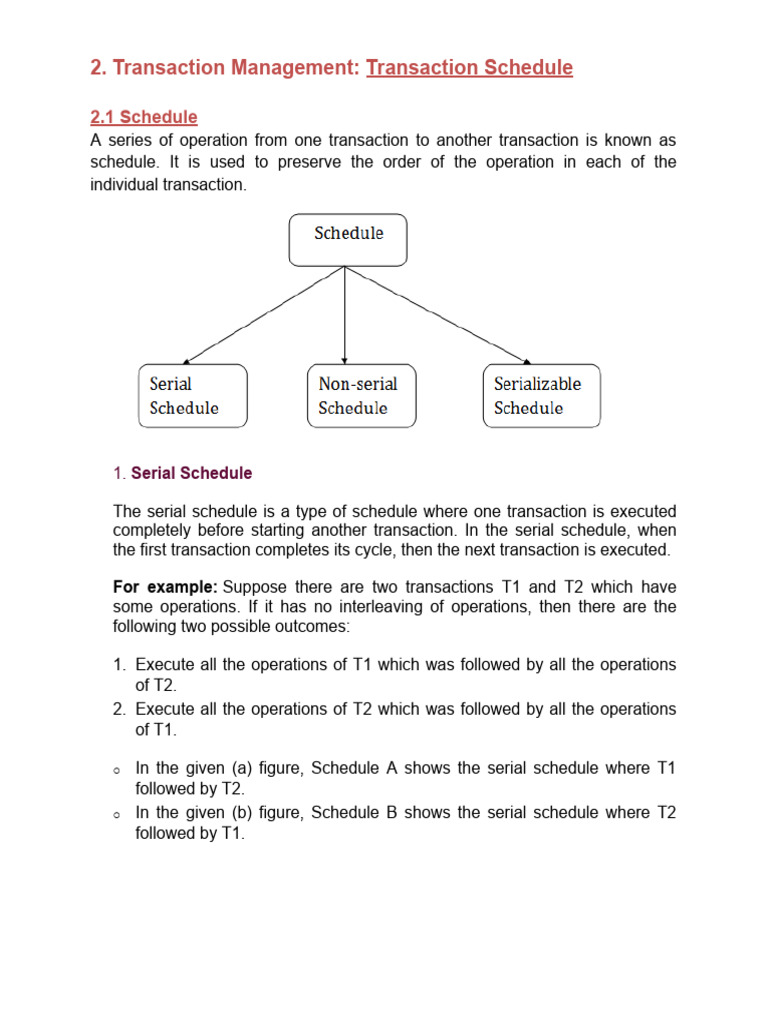 Serializability of Transaction Schedule | PDF | Information Retrieval ...