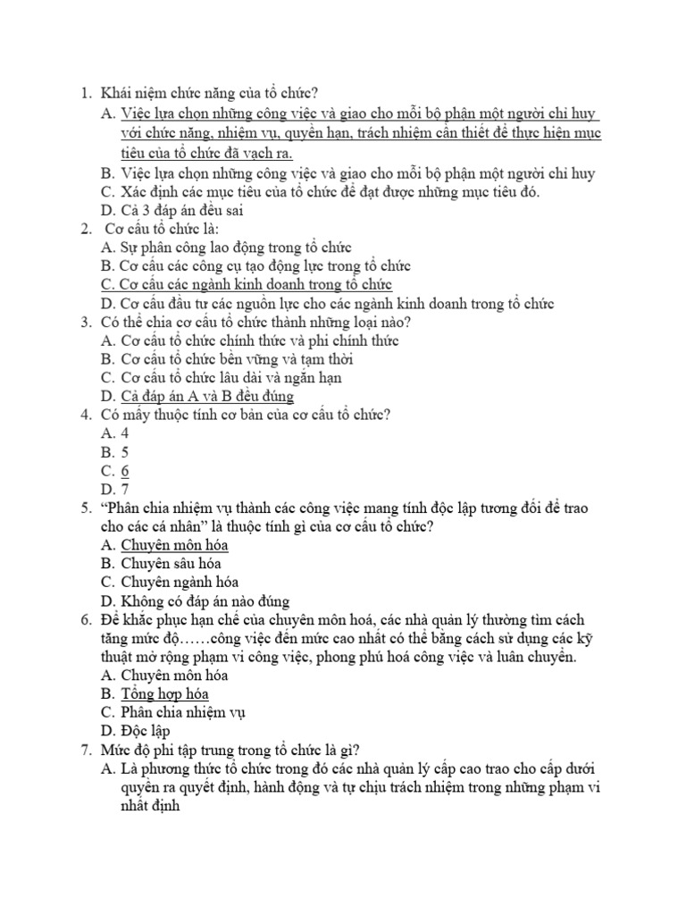 31 câu hỏi QLH | PDF