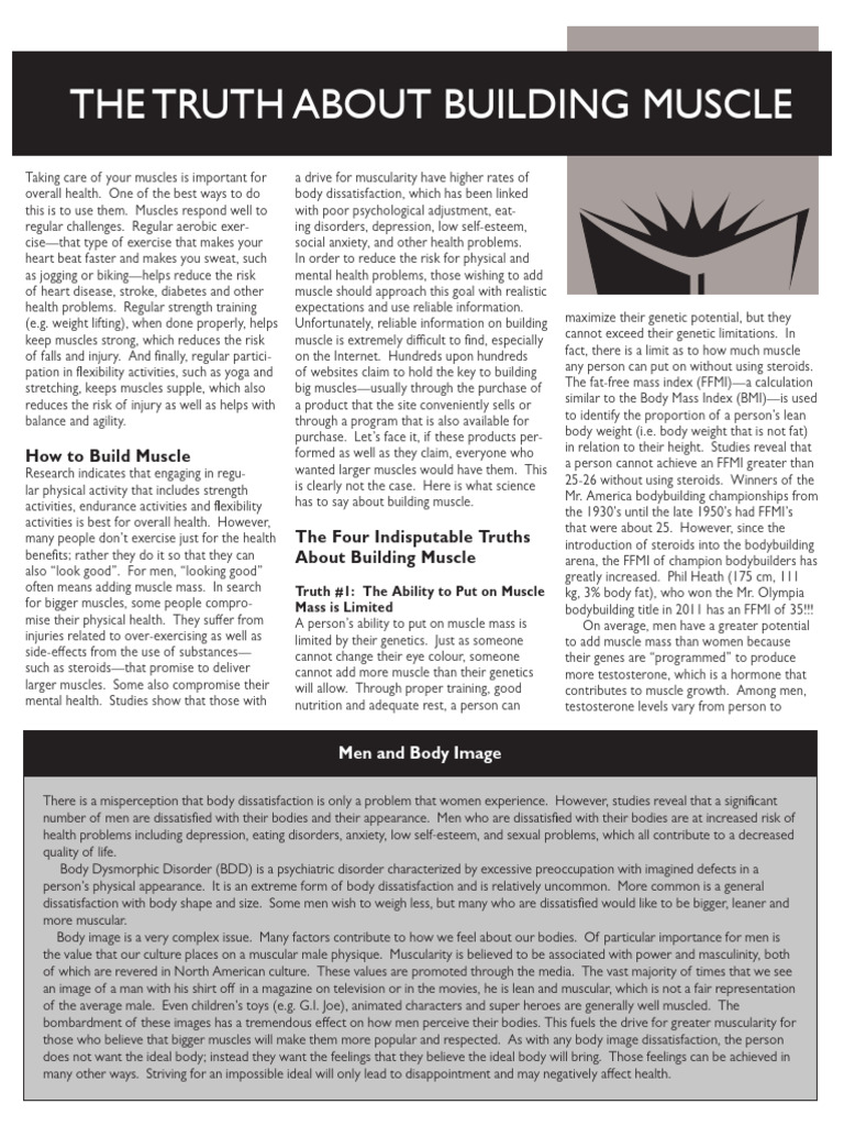 Essential Muscle Care and Growth Tips | PDF | Muscle Hypertrophy ...