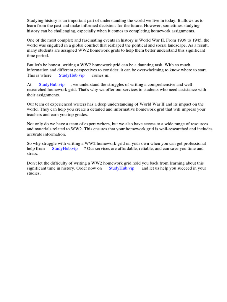 Ww2 Homework Grid | Download Free PDF | Facebook | Homework