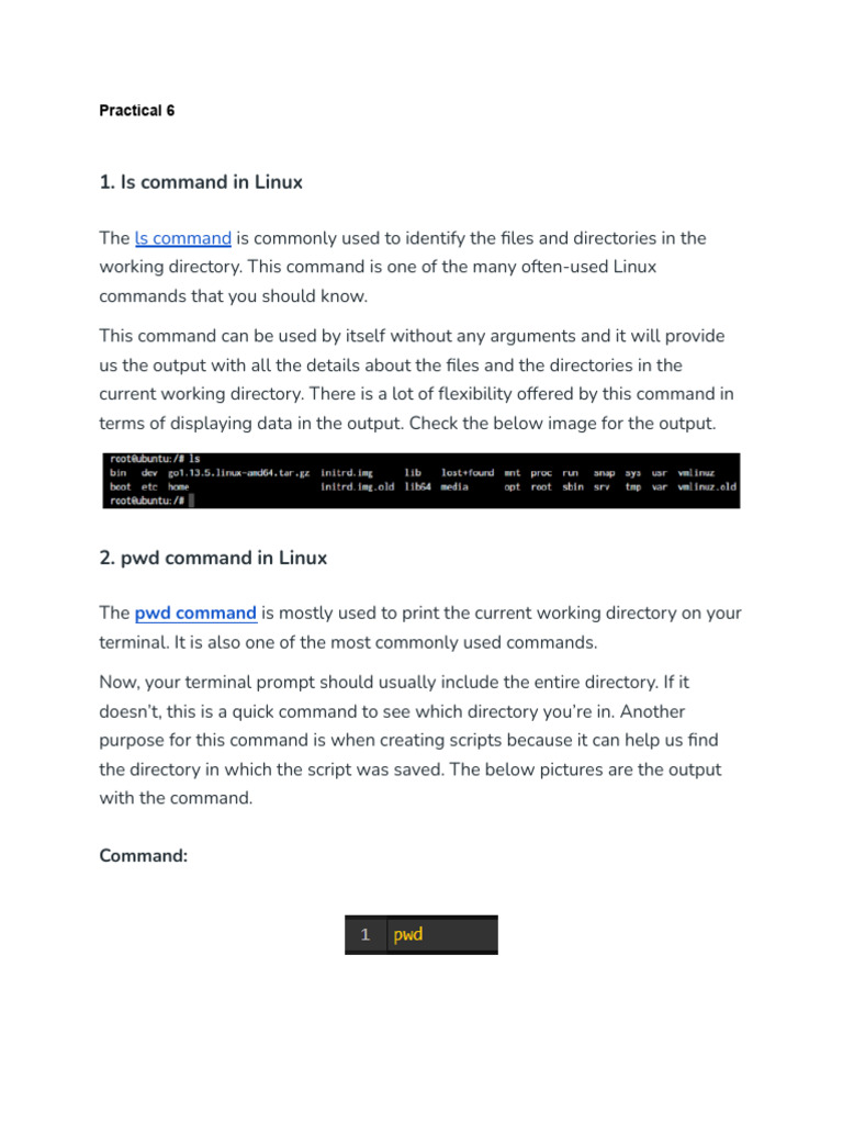 Practical 6-8 | Download Free PDF | Computer File | Directory (Computing)