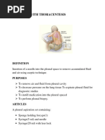 Pleural Tapping | PDF | Respiratory System | Clinical Medicine