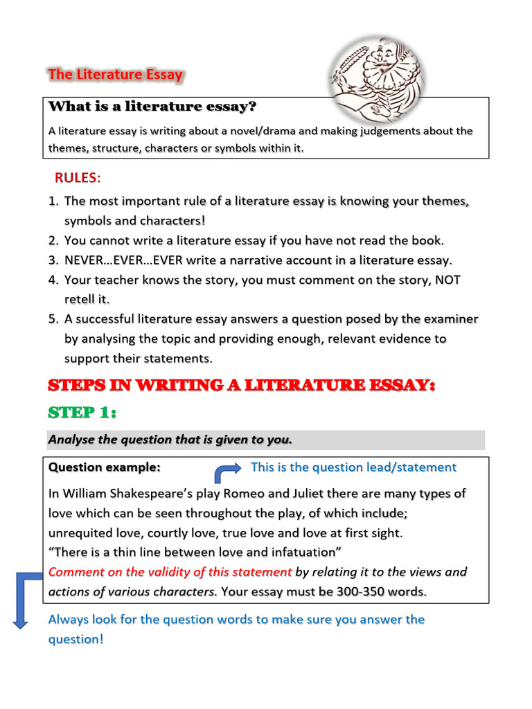 Writing a Literature Essay on Romeo and Juliet | PDF | Essays | Romeo ...