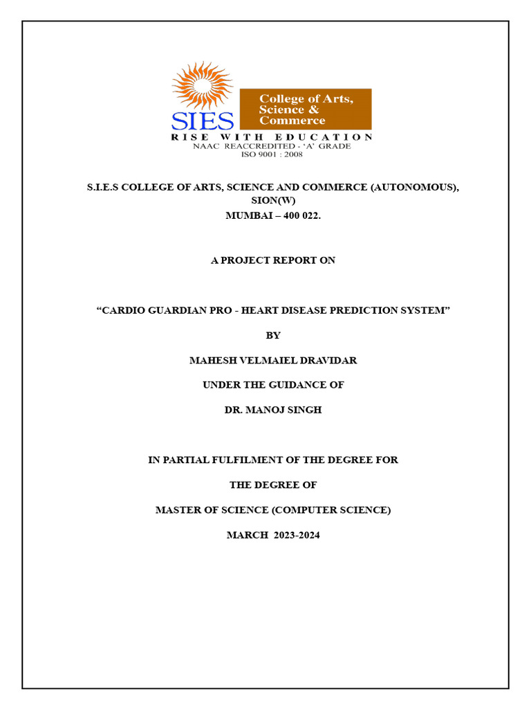 Project Documentation | PDF | Machine Learning | Receiver Operating ...