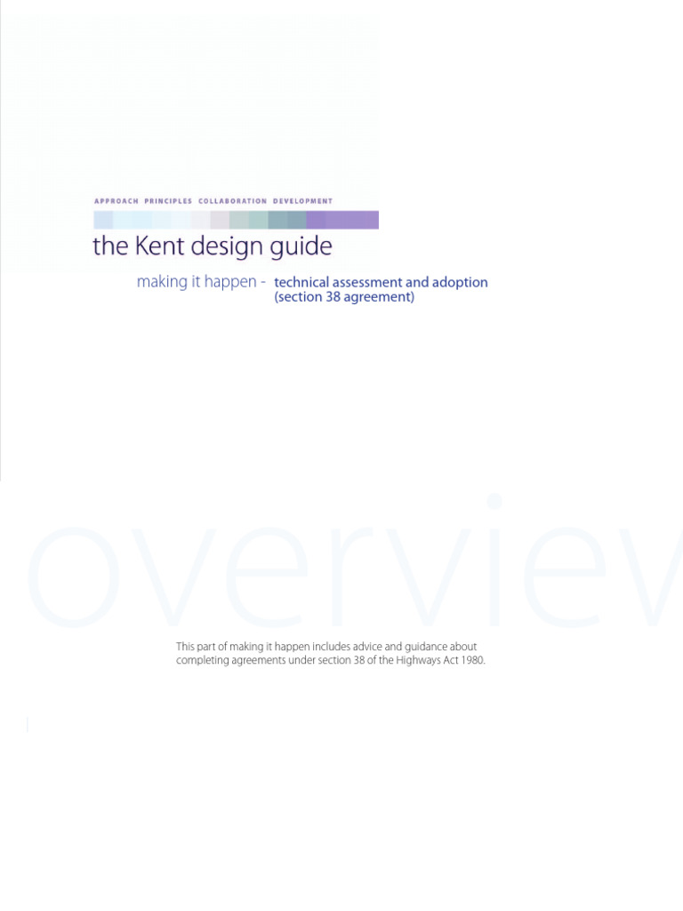 Section 38 Agreement Guidelines | PDF | Road | Highway