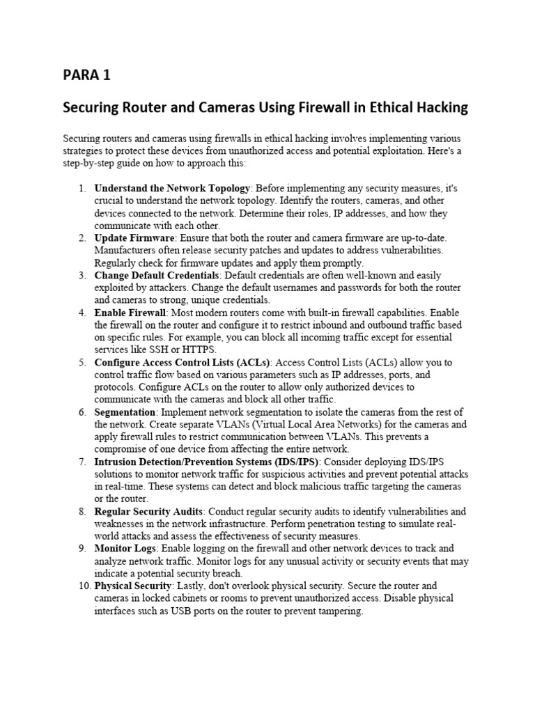 paragh 1 | PDF | Firewall (Computing) | Secure Shell