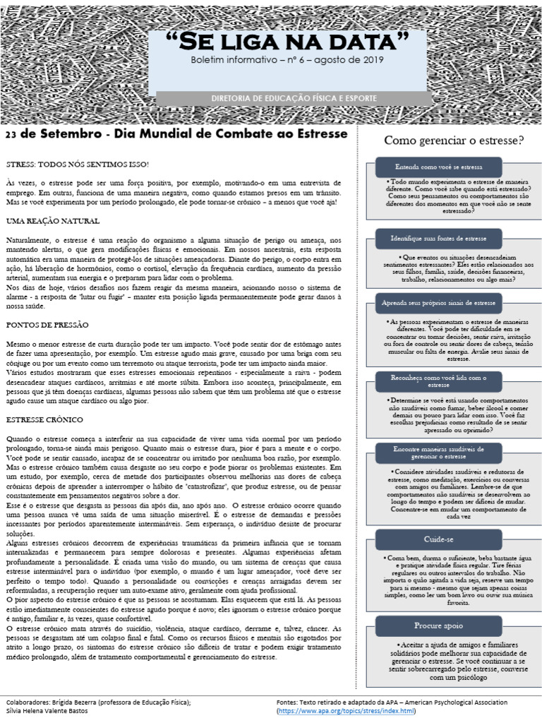 Estresse - SLIDE | PDF | Estresse (Biologia) | Depressão